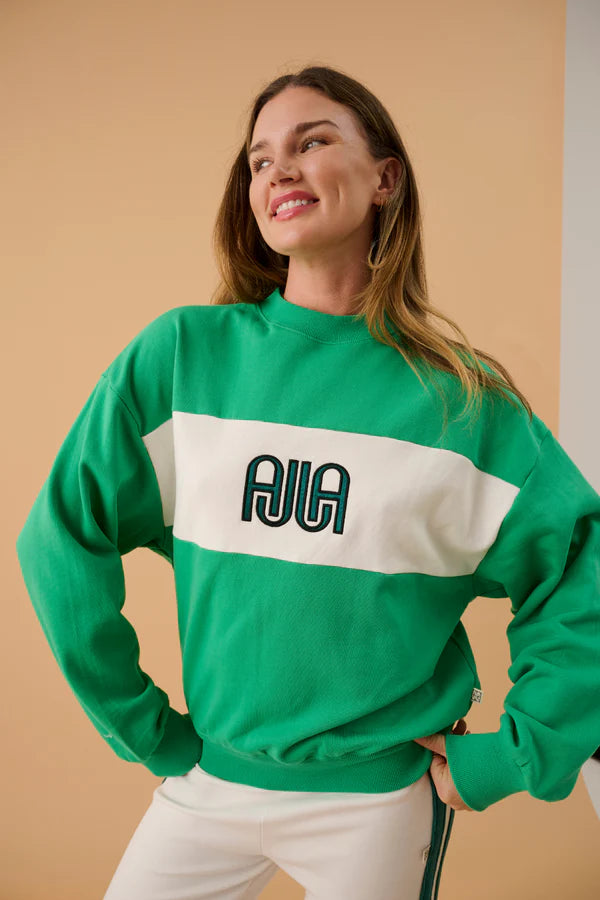 Shop A James Tropical Green Sweatshirt | Flo & Frankie