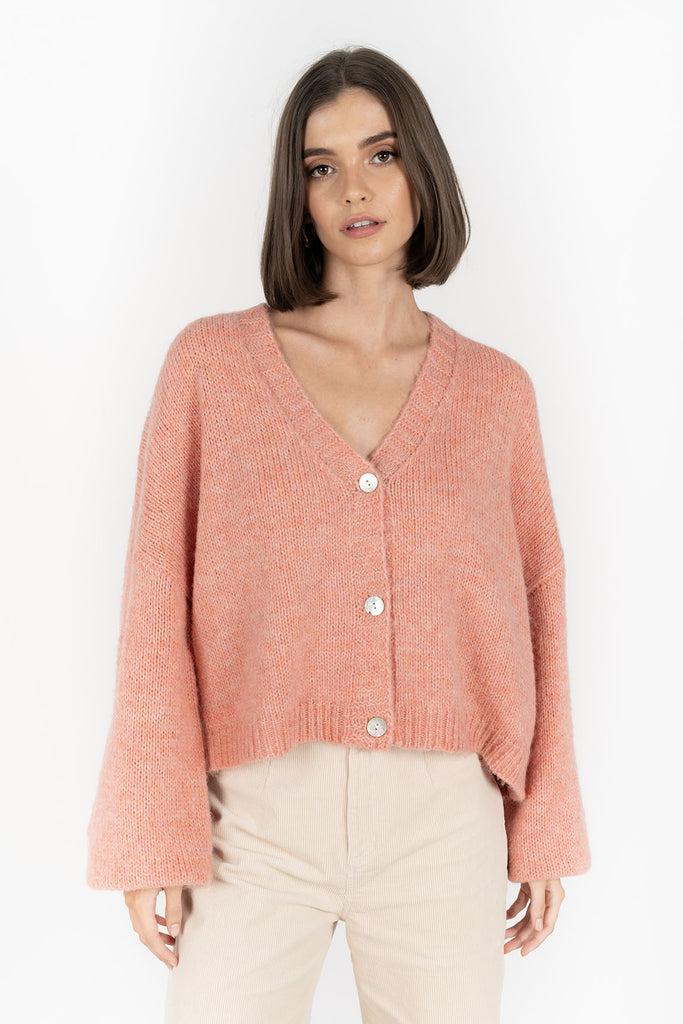Shop Zia Coral Cardi | Flo & Frankie