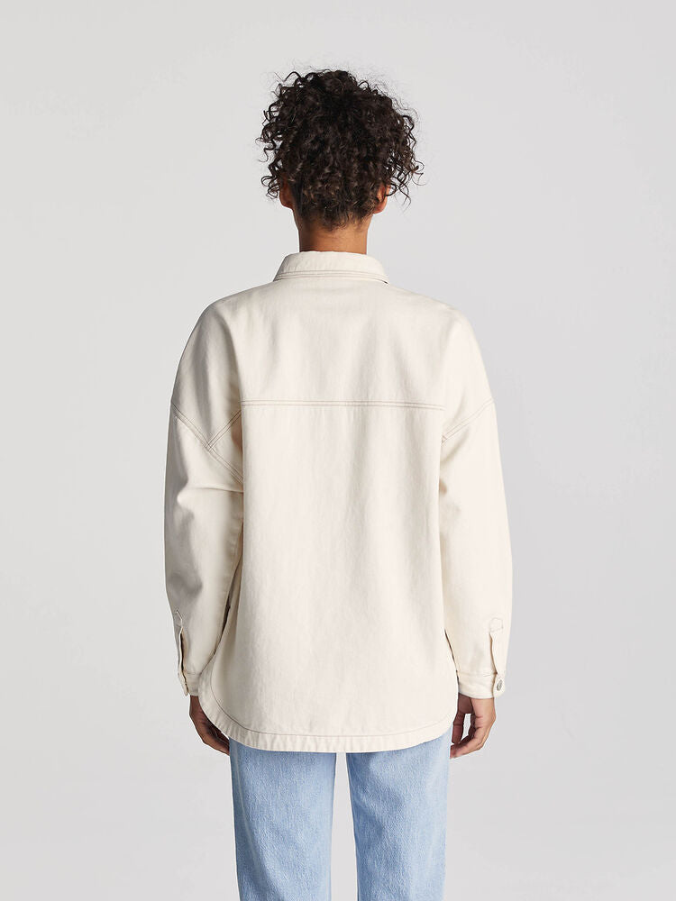 Shop Lee Ecru Limited Unbleached Shacket | Flo & Frankie