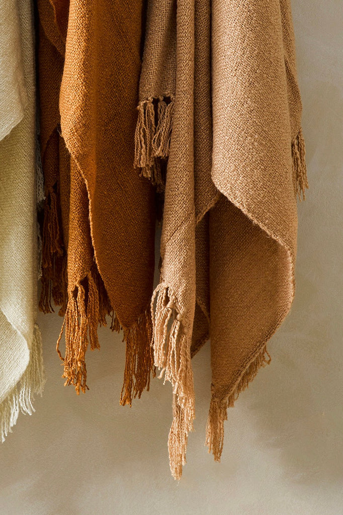 Shop Serenade Sunset Blush Acrylic 125x150cm Throw | Flo & Frankie