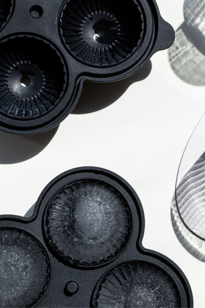 Shop Sphere Riplet Black Ice Cube Tray Online | Flo & Frankie