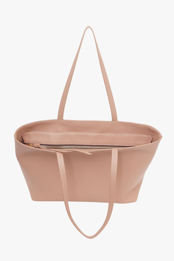 Shop Tilbury Taupe Leather Shoulder Bag | Flo & Frankie