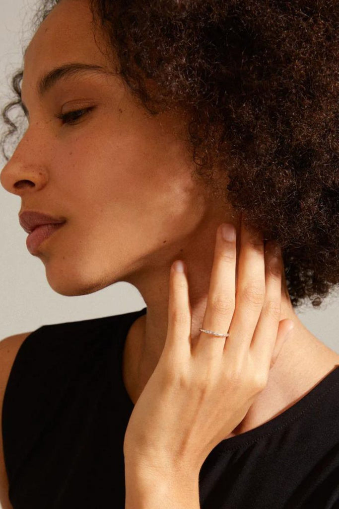 Shop Lulu Recycled Chain Stack EOL Silver Plated Ring | Flo & Frankie