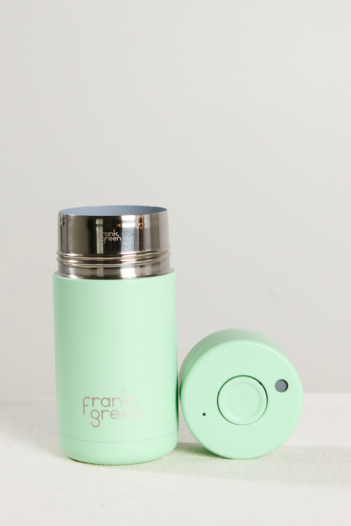 Shop Stainless Steel with Push Button Lid Mint Gelato 12oz Ceramic Cup