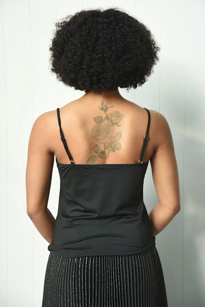 Shop Heart & Camisole Black Cami | Flo & Frankie