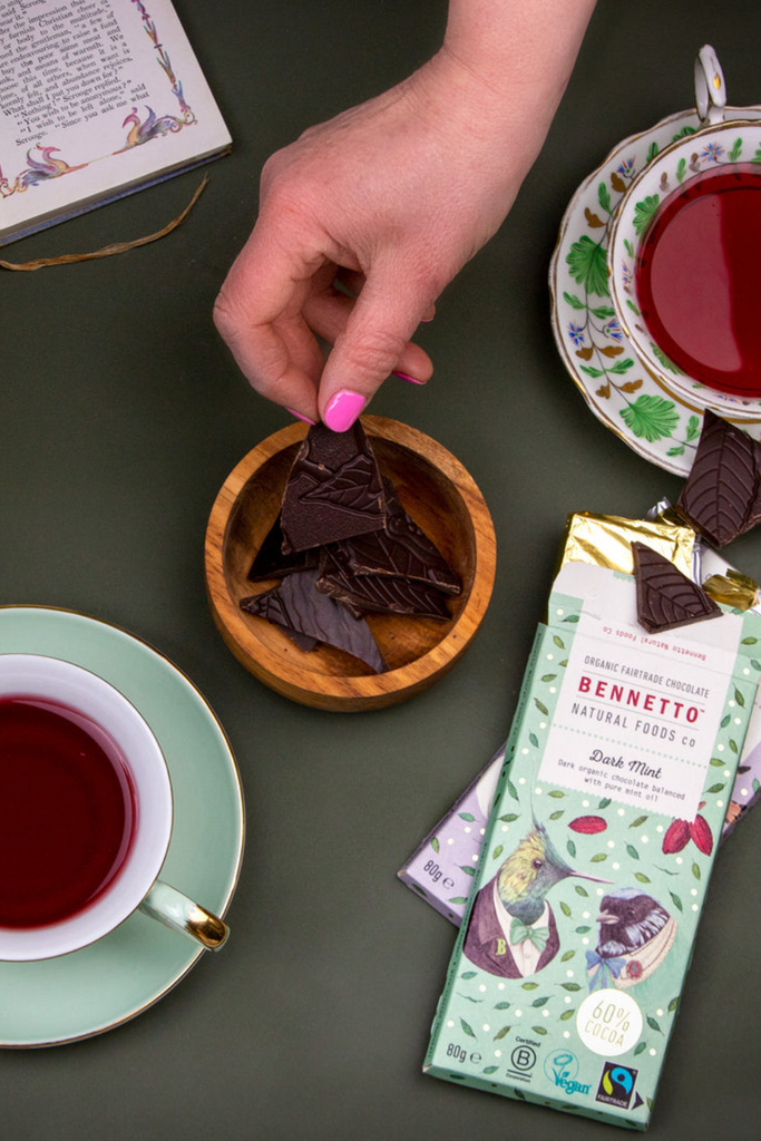 Shop Dark Mint 80g Green Fairtrade Chocolate | Flo & Frankie