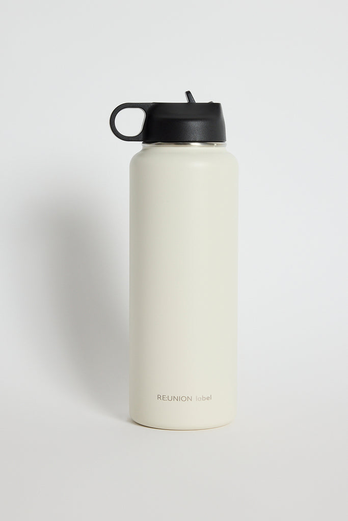 Shop Ivory Stainless Steel 1ltr Water Bottle | Flo & Frankie
