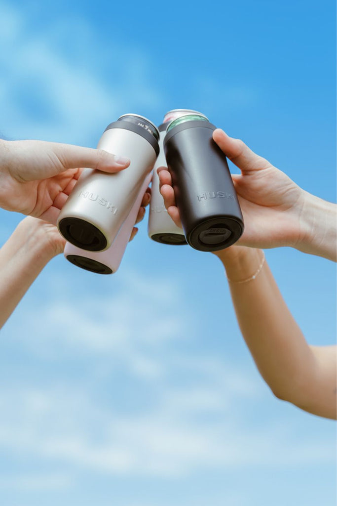 Shop Brushed Stainless Tall Slim Can Cooler | Flo & Frankie