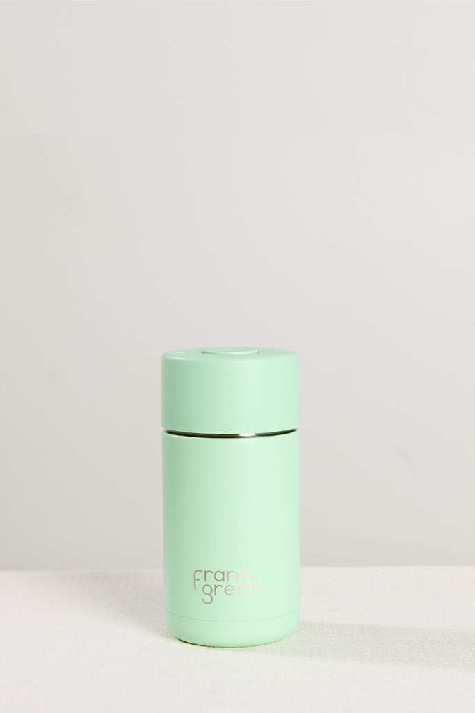 Shop Stainless Steel with Push Button Lid Mint Gelato 12oz Ceramic Cup