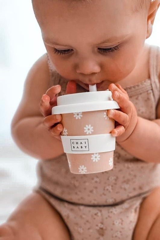 Shop Natural Daisy Babyccino Fluffy Cup Online | Flo & Frankie