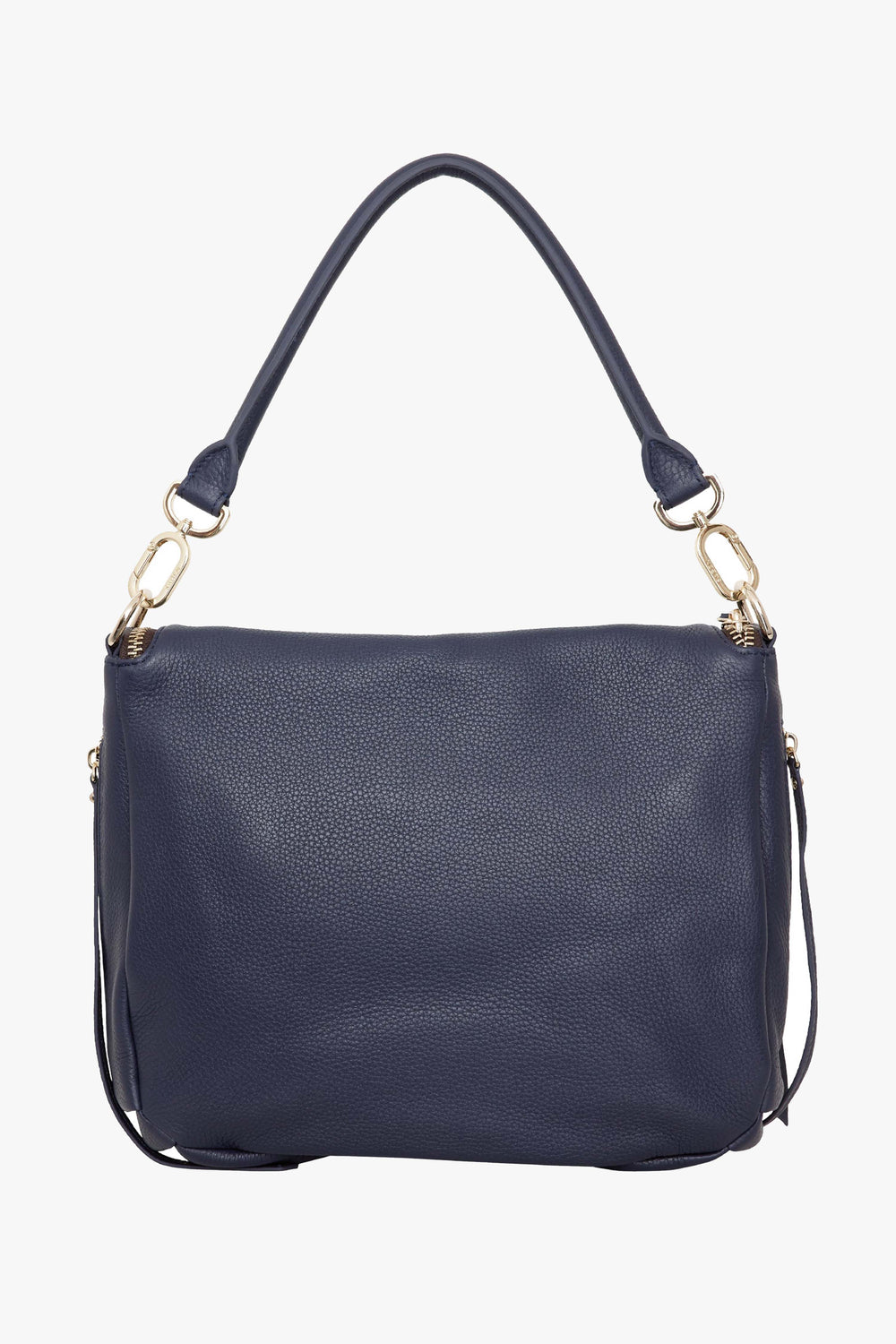 Shop Frankie Fold Over Midnight Blue Shoulder Bag | Flo & Frankie