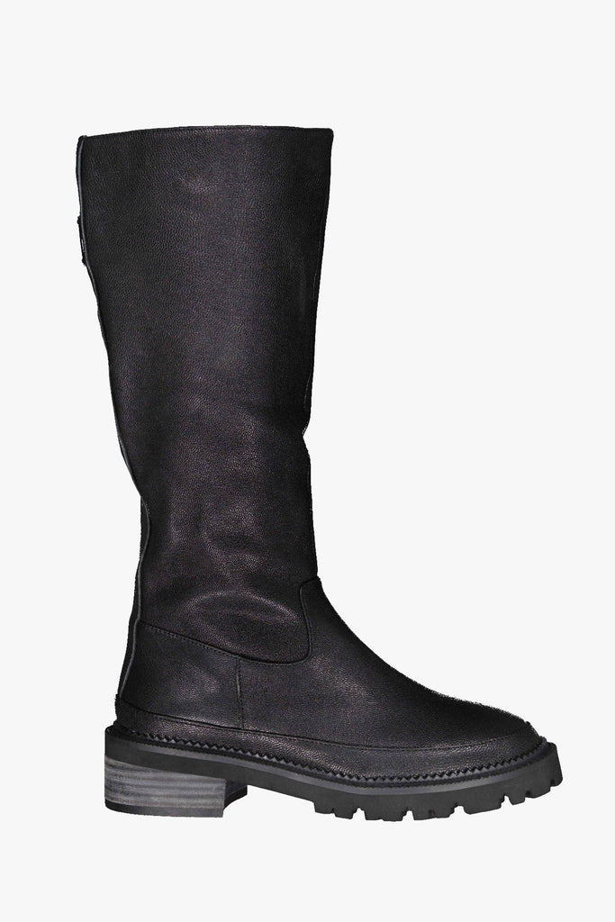 Shop Taylor Hi Zip Up Black Leather Boot | Flo & Frankie